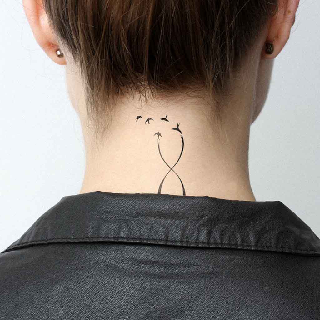 infinity neck tattoo
