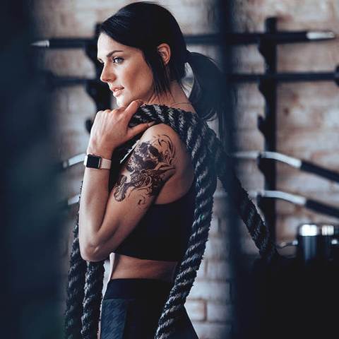 Ephemeral Tattoo (Temporary) Skull and Gun (weapon) - Skindesigned