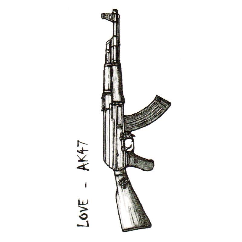 Ak 47 Rifles Tattoos